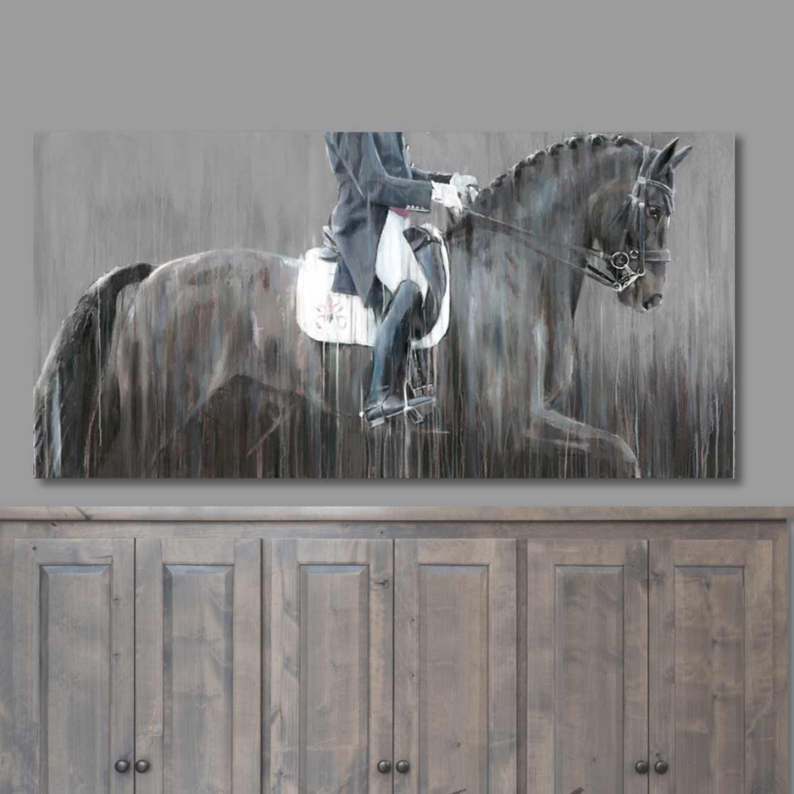 Carl Hester dressage horse art print "Balance" – Horse Artist Vanessa ...